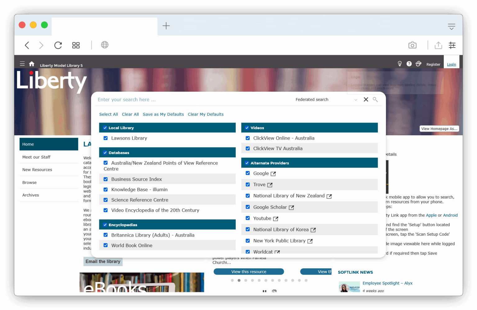 Federated Search - Discovery - Softlink Information Centres